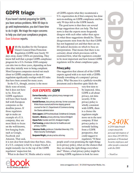 Last Minute GDPR Compliance | Schellman Whitepapers